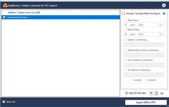 EDB Recovery in Exchange Server Database