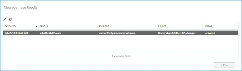 Improved version of office 365 Message Tracking