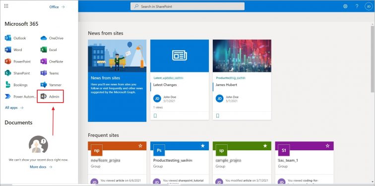 Check your SharePoint online storage information