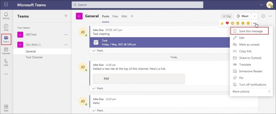 A look at some of the advanced features of Microsoft Teams.