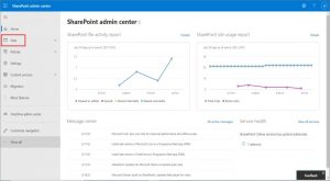 Check your SharePoint online storage information