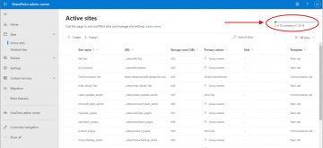 Check your SharePoint online storage information