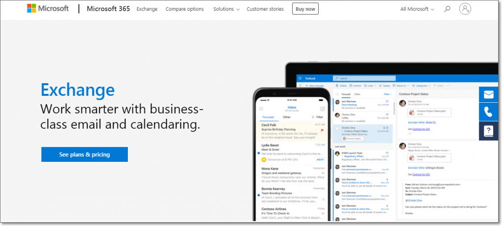 Difference between Hosted Exchange and Exchange online